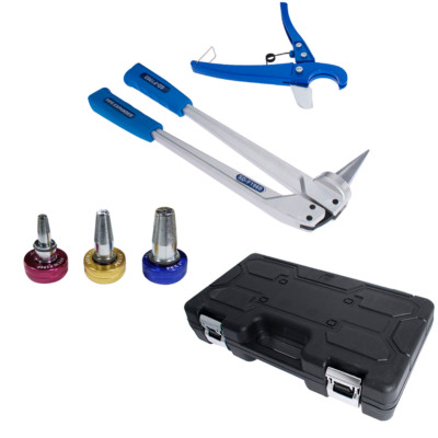 Pex Expander Tool Kit Tube Expander With 1/2" 3/4" 1" Expansion Head W ...