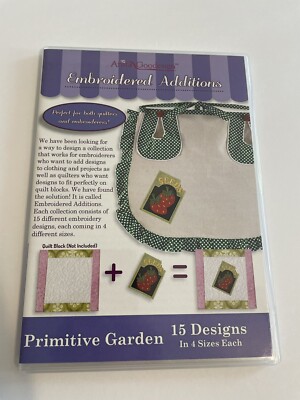 Primitive Garden Anita Goodesign Embroidery Machine Design CD NEW | eBay