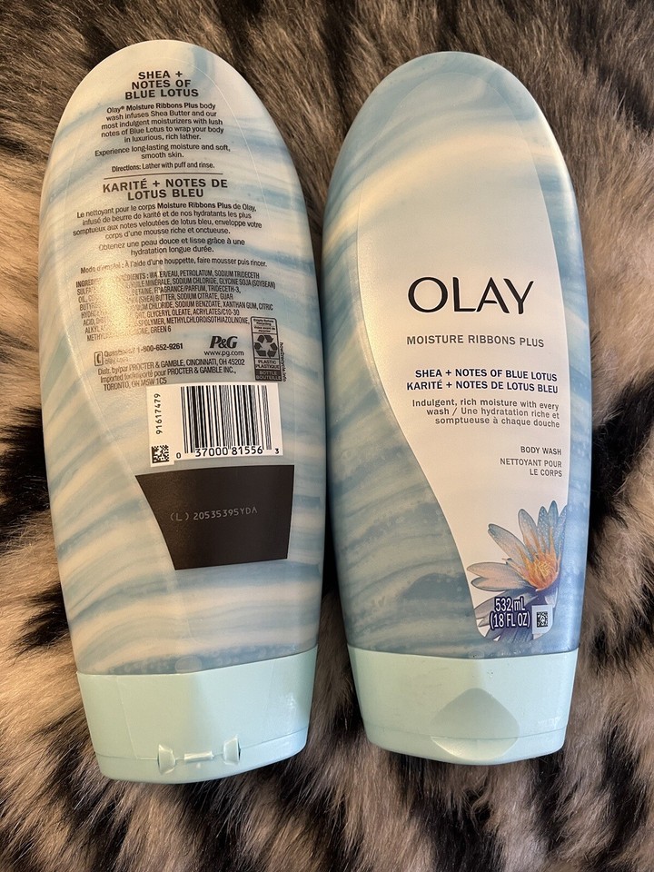 Olay Moisture Ribbons Plus Shea+ Notes of Blue Lotus Body Wash 18 fl oz ...
