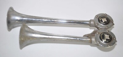 Vintage Hadley 16" Dual Trumpet Air Horn Hot Rod Car Auto Marine | eBay