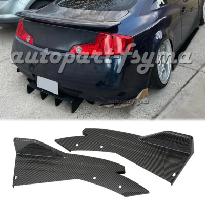 For Ifiniti G35 G37 Coupe Rear Diffuser Wrap Lips Splitter Canard ...