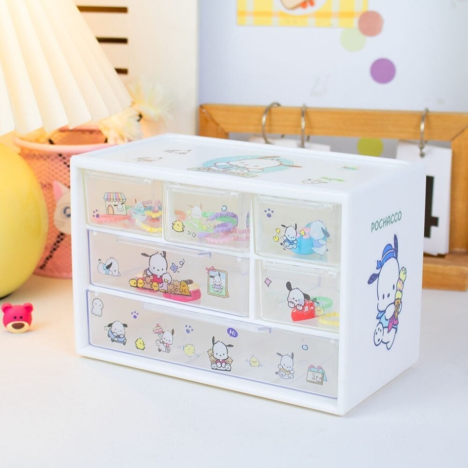 Cinnamoroll Kuromi My Melody Cartoon Desktop Storage Box Cosmetics ...