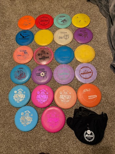 Lot Of Used Disc Golf Discs + Sling Bag - Innova, Discmania, Dynamic ...