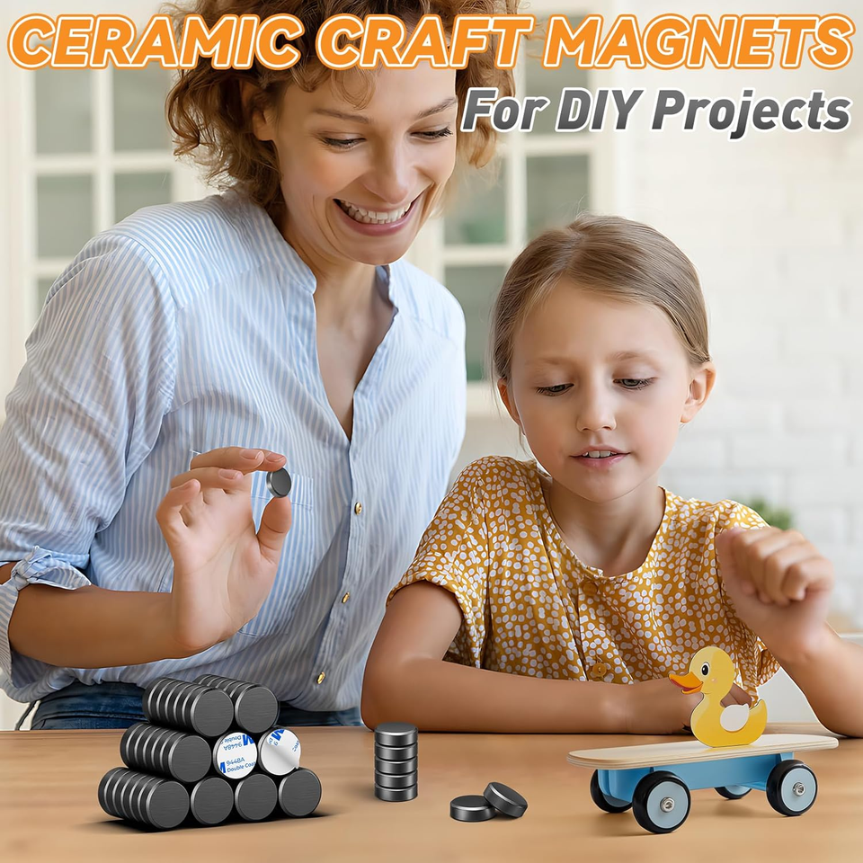 50 Pack Strong Craft Magnets for Fridge, Ceramic Magnet for Crafts ...