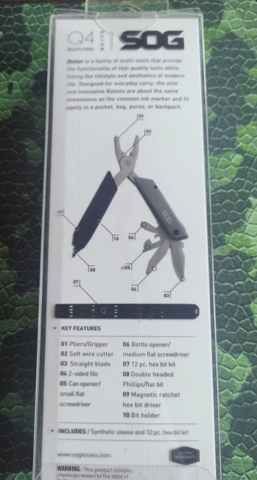 Multi-Tool Sog Baton Q4 | eBay