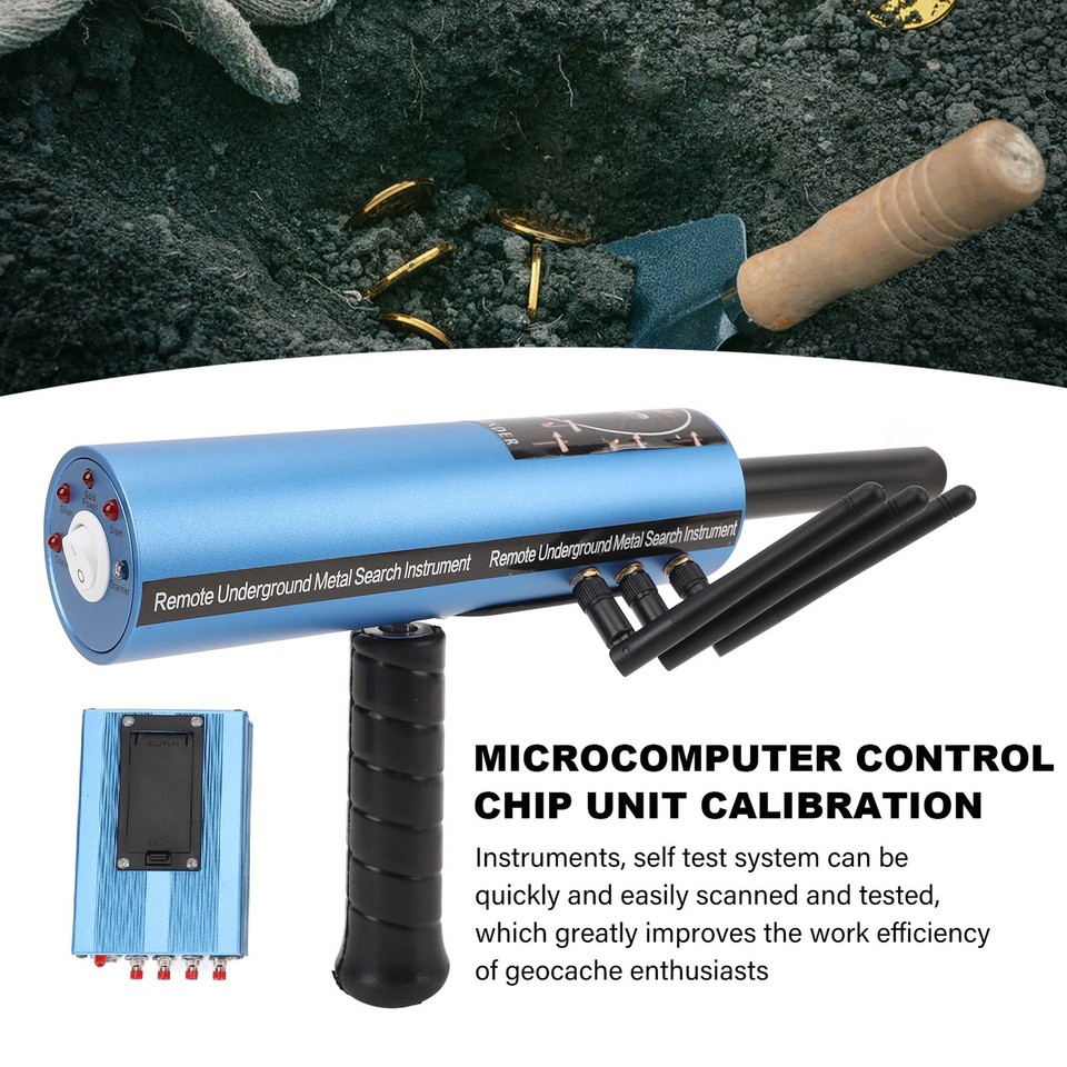 Metal Detector 30m Depth Metal Pinpointer 1200m Range Gold Silver ...