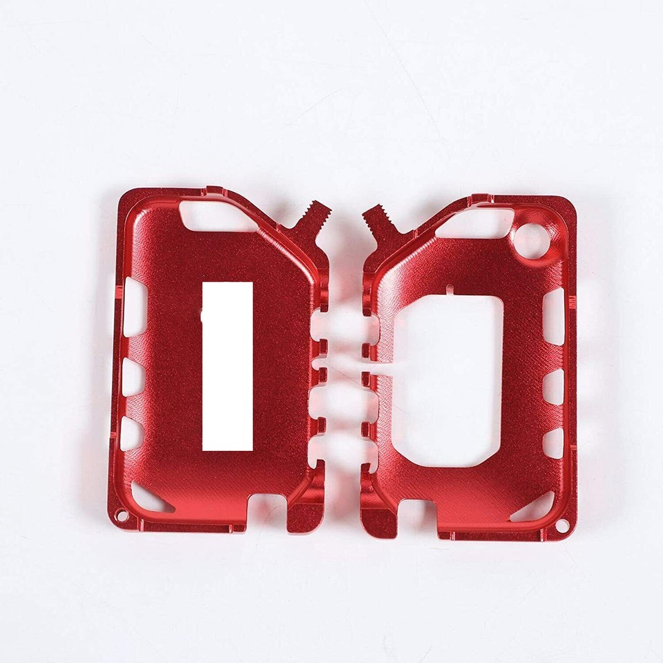 Red Key Fob Cover Case Ring Key Holder Shell for Jeep Wrangler JL JLU ...