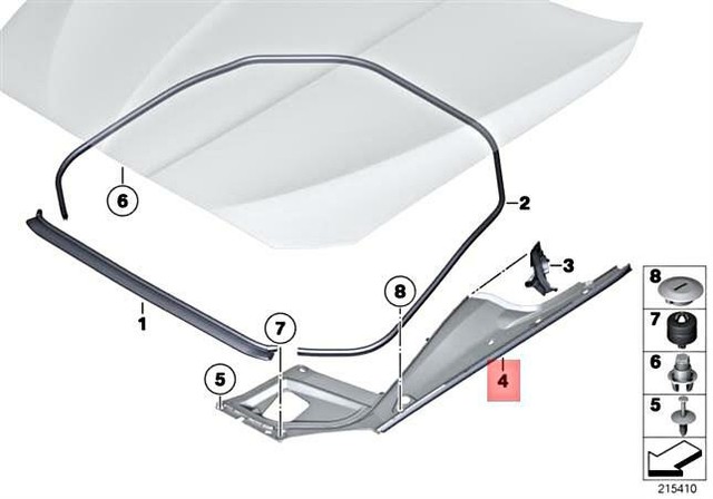 Genuine BMW Hybrid M5 5 F10 F11 F18 518d Locator Seal Front Left ...