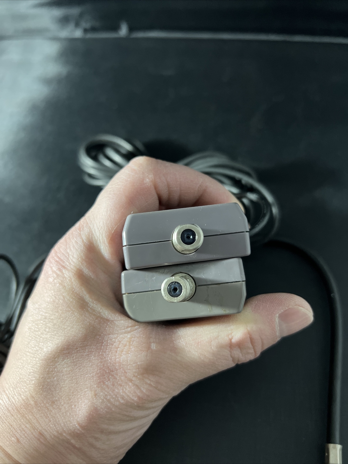 2-Nintendo NES RF Switch Adapter SNES NES-003 Official OEM AV Cable lot ...