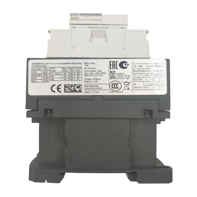 LC1D25G7 Contactor 120V coil 25A 3NO replace Schneider Contactor ...