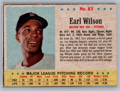 1963 Post - #83 Earl Wilson - VG *TEXCARDS* | eBay