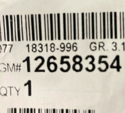 Vapor Canister Purge Valve Hose GM Parts 12658354 | eBay