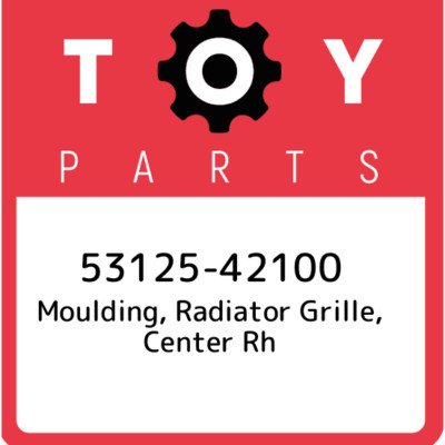53125-42100 Toyota Moulding, radiator grille, center rh 5312542100, New ...