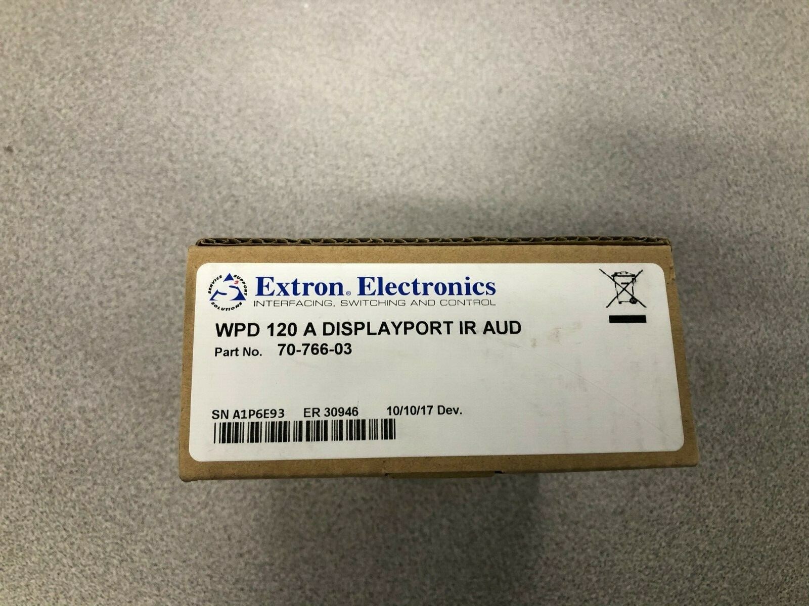 EXTRON WPD 120 A DisplayPort w/Audio CS and Control Part # 70-766-03 ...