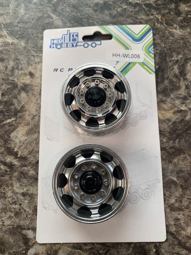 HERCULES HH WL006 ALLOY HEX SEMI FRONT WHEELS TAMIYA TRACTOR TRUCK ...