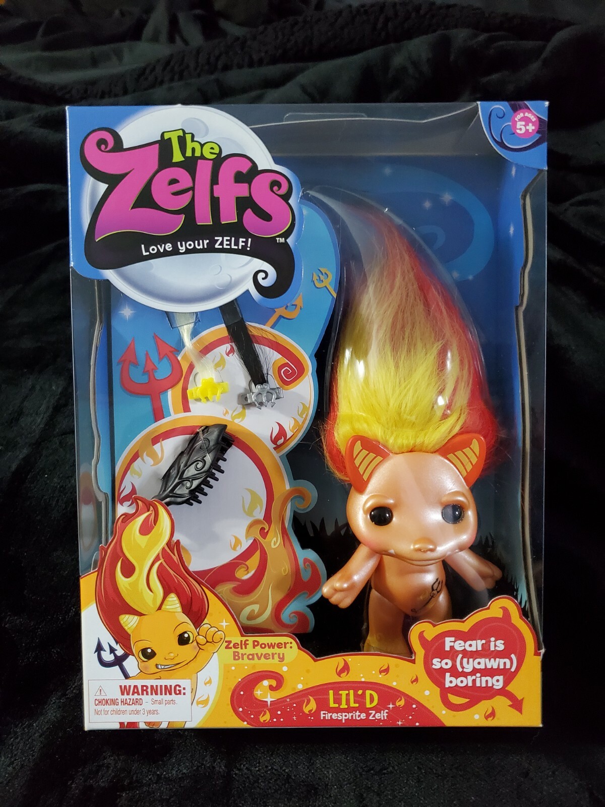 ZELFS 2013 Troll Doll LIL'D Firesprite Large 4" size Zelf NIB ...