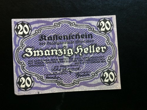 AUSTRIA - banknotes- 20 HELLER 1920 - osterreich ! | eBay