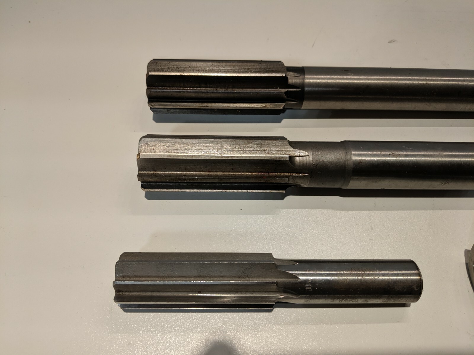 HSS Chucking Reamer Lot 2 Large 1 + Inch reamers 1 Short reamer ...