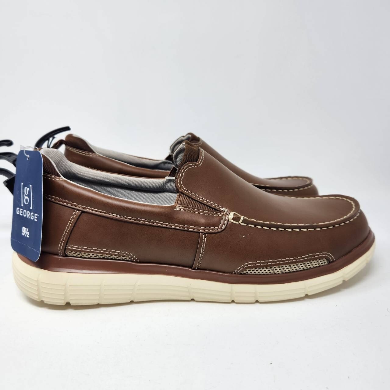 George Men's Casual Slip-On Shoes Brown Size 9.5 | eBay