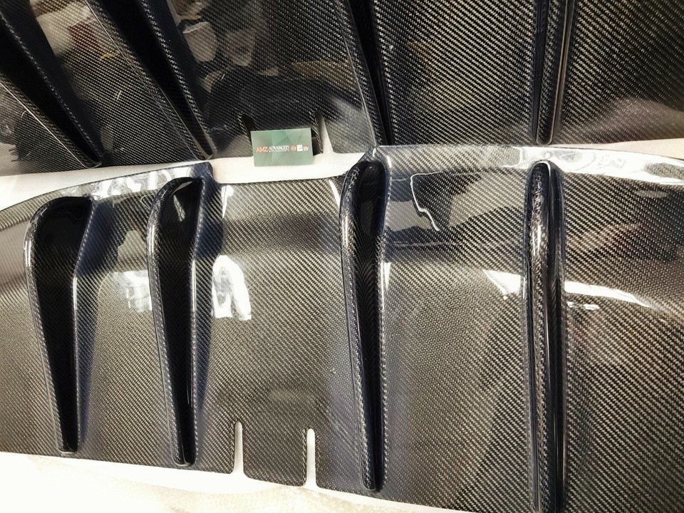 Carbon Fiber Rear Diffuser For Porsche Cayman 987 2006-2012 987.1 987.2 ...