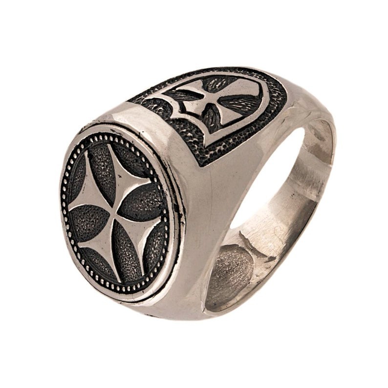 Medieval Templar Cross Ring – 925 Sterling Silver Knights Templar ...