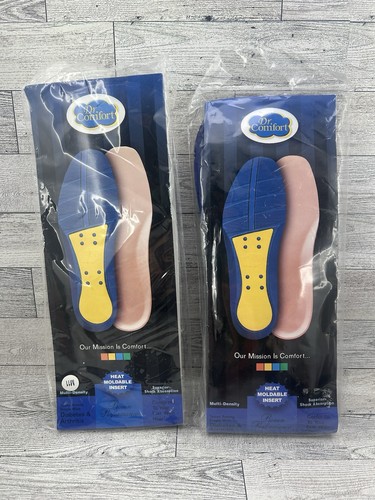 2 Pairs Dr. Comfort Heat Moldable Inserts Cloud Contour Diabetes Size ...