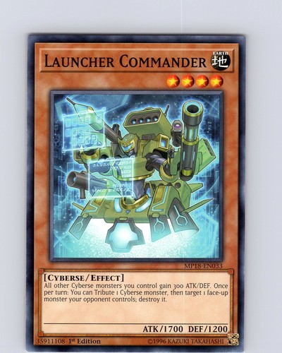 Yu-Gi-Oh TCG Launcher Commander MP18-EN033 1st Edition Regular Common ...