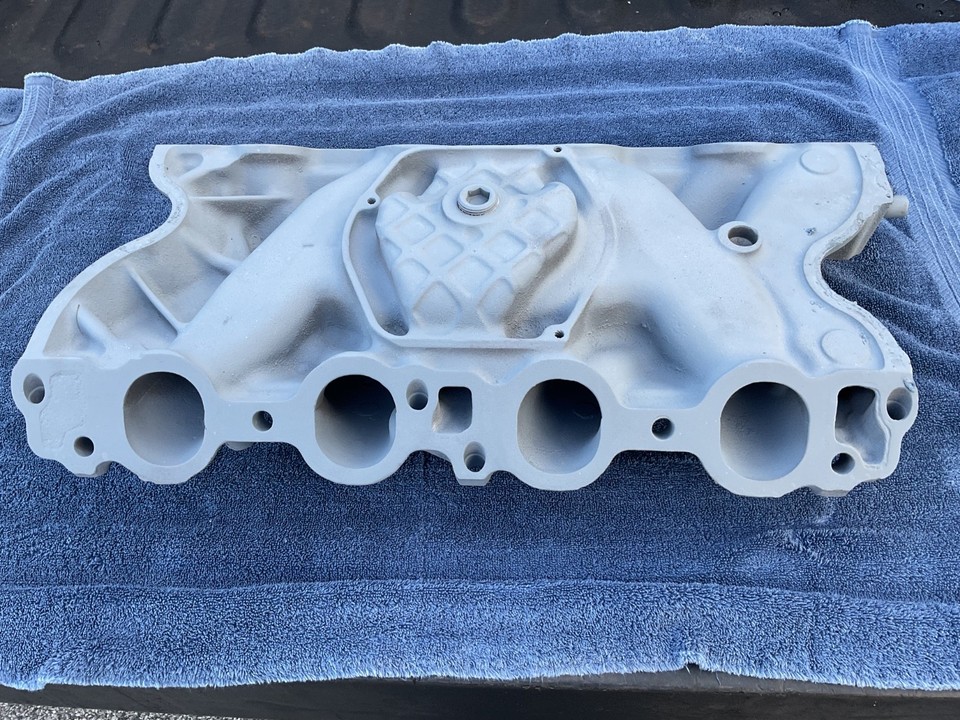 Mustang Cougar Torino 429 Cobra Jet CJ SCJ 4 Barrel Intake Manifold ...
