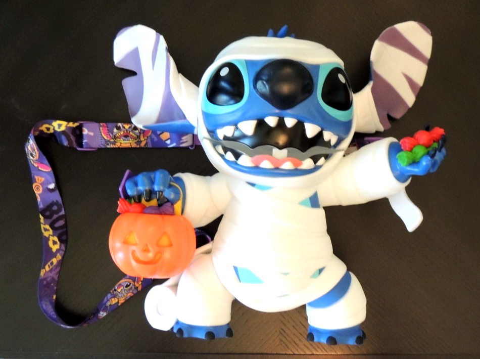 Disney Parks Exclusive– Stitch Halloween Mummy Popcorn Bucket Glow in ...