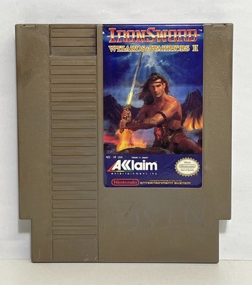 Iron Sword Wizards and Warriors 2 Game NES Nintendo Cartridge Original ...