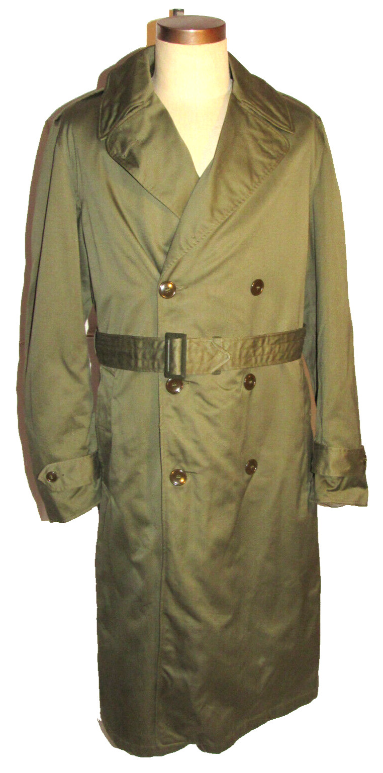 VTG 1951 US ARMY KOREAN WAR OVERCOAT! REMOVABLE WOOL … - Gem