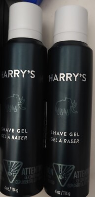 Harry's Foaming Shave Gel with Aloe 4 Oz (lot of 2) Total 8 oz. | eBay