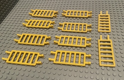 Lego Lot Of 10 Yellow Ladder Parts / Pirate Ship / Build Custom / City ...