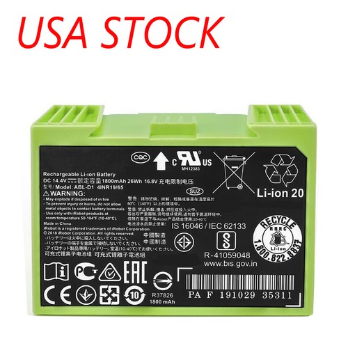 Replacement iRobot Lithium Ion Battery e5 e6 i3 i4 I7 i7+ i8 ABL-D1 ...