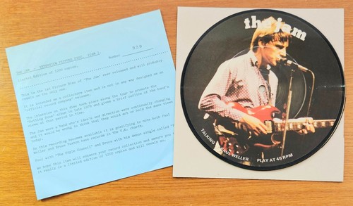 THE JAM Interview Picture Disc 1980s spoken word 7" numbered 45 Weller ...