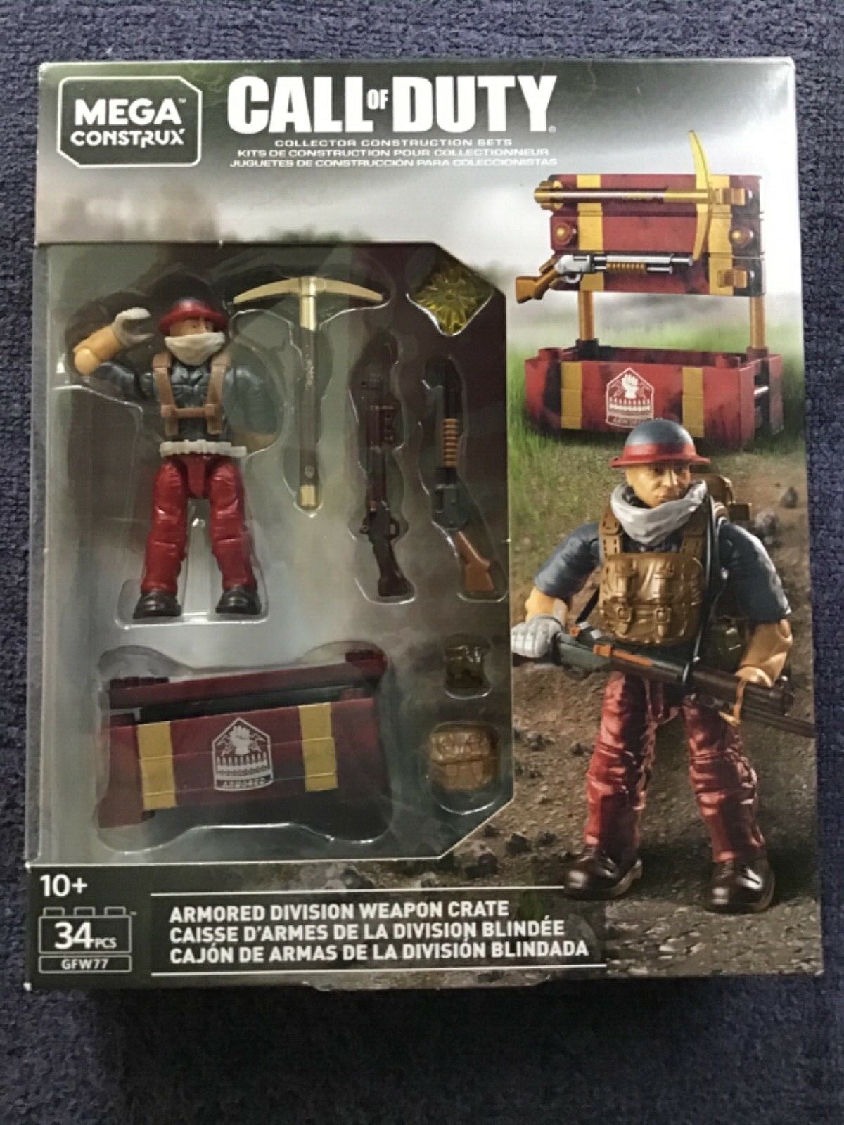 MEGA CONSTRUX CALL OF DUTY ARMORED DIVISION WEAPON CRATE CRATE GFW77 ...