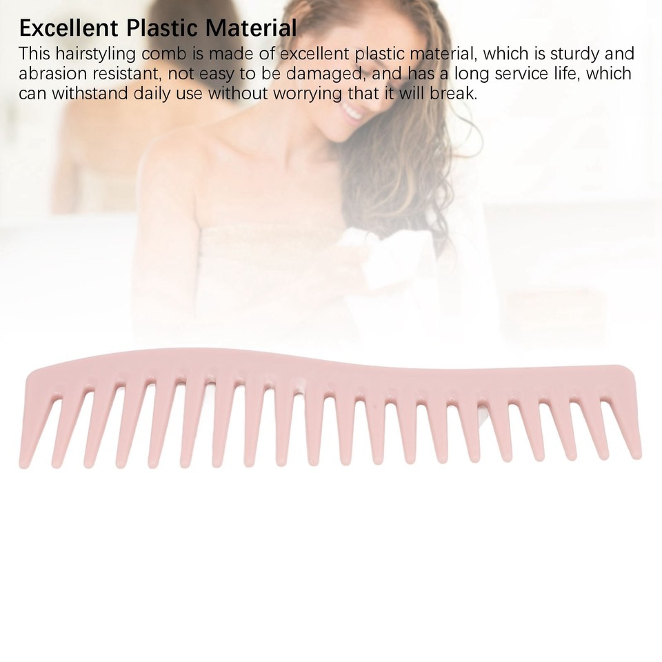 10PCS Hair Detangling Comb Plastic Wide Tooth Compact Professional ...