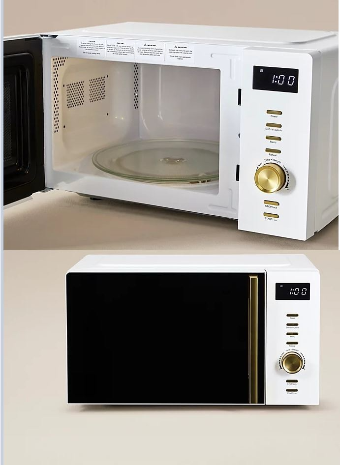 17L Digital Microwave White 700 Watts 45.6 x 36.6 x 26.3 cm | eBay UK