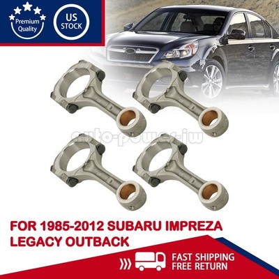 Set Of 4 For 1985-2012 Subaru Impreza Legacy Outback Connecting Rod ...