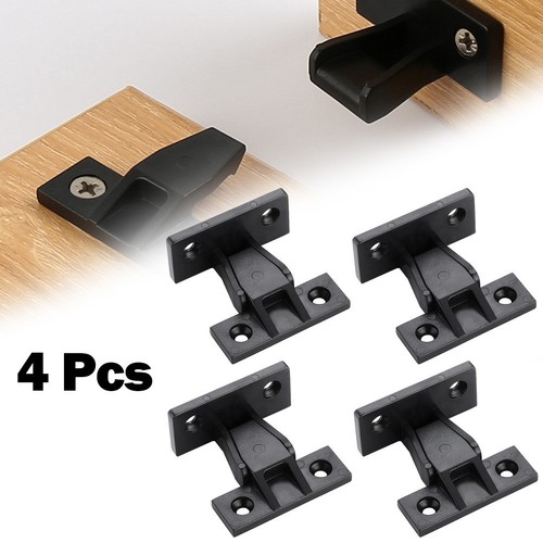 New Practical Bracket Clips Panel Plastic Press Fit 4 Pack ABS ...