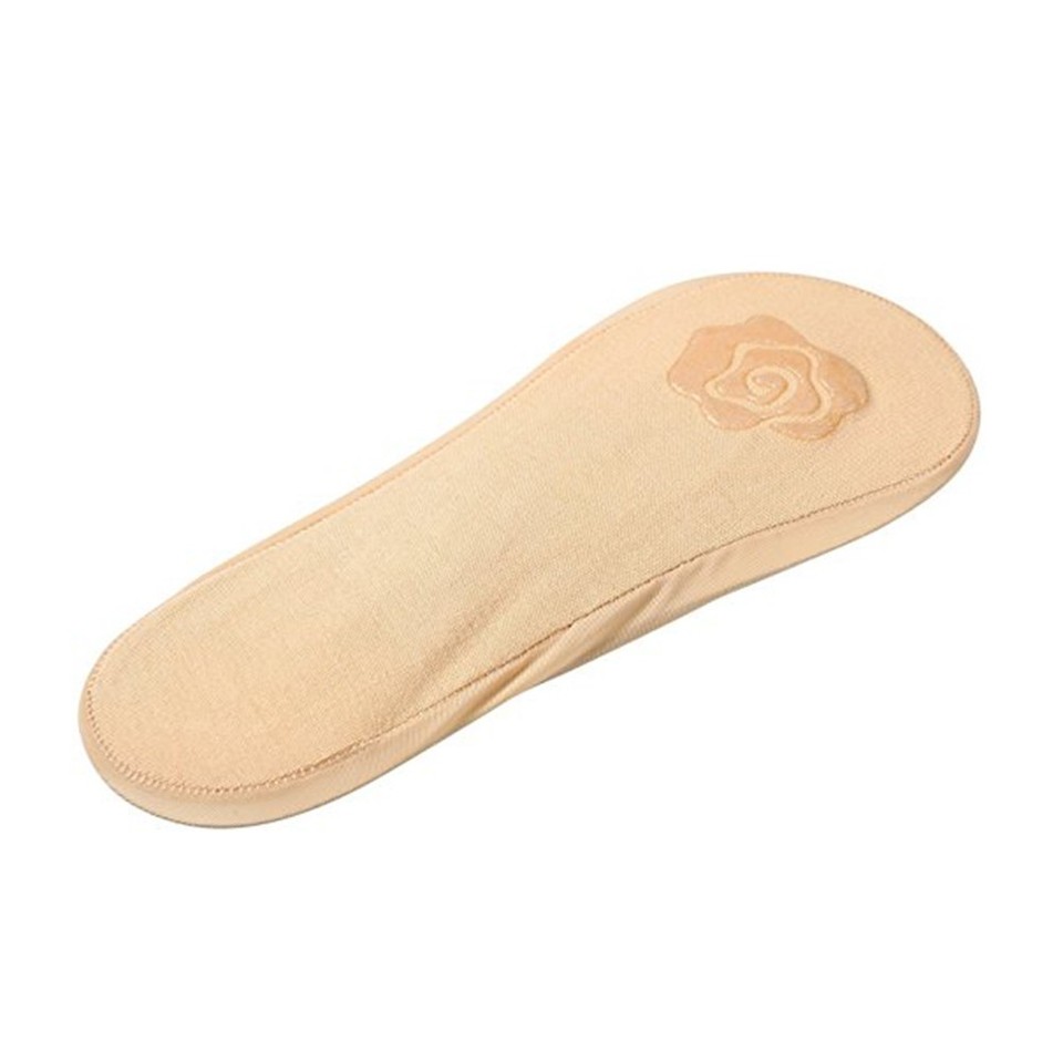 4 Pair Women's Low Cotton Socks with Silicone Back No Show Invisible ...