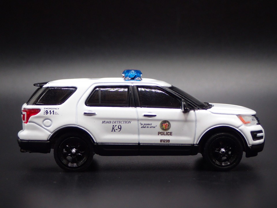 2017 FORD EXPLORER POLICE INTERCEPTOR UTILITY LAPD 1:64 SCALE DIECAST ...