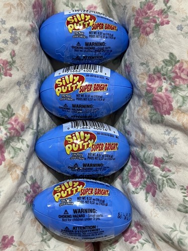 💙 Super Bright Silly Putty BLUE - New & Sealed - LOT of 4 💙 | eBay