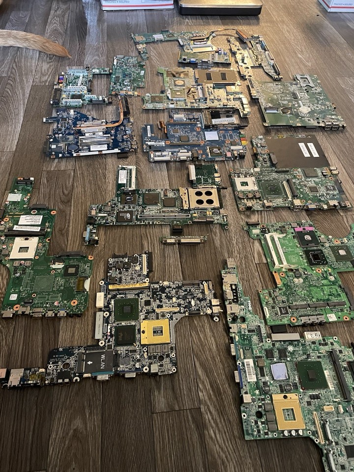 9lbs Scrap Main Boards Laptop Chips Ram Gold Recovery CPUs Metal High ...