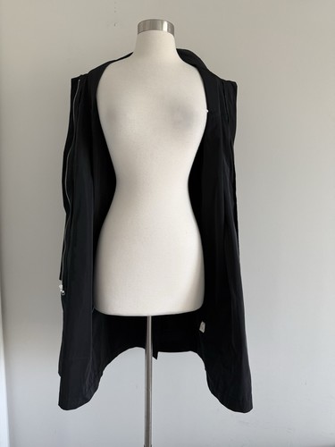 SUN KIM 100% POLYESTER FULL ZIP TWO CHEST POCKETS UNLINED COAT SIZE M ...