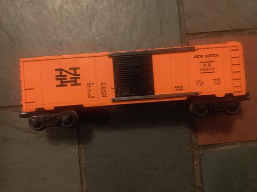 LIONEL TRAINS POST WAR 6464-725 NEW HAVEN ORANGE O GAUGE BOX CAR NM | eBay