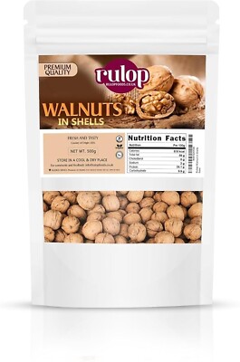 Rulop Walnuts in Shells 500g, Chilian Walnuts, Vegan and 100% Natural | eBay UK