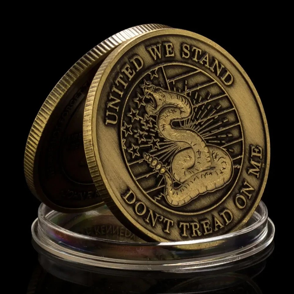 United We Stand Liberty Bell Don't Tread on Me Commemorative Challenge ...