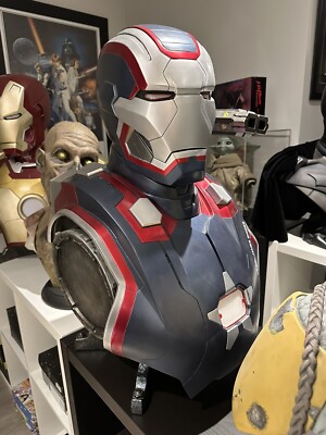 Sideshow Iron Patriot Iron Man life size bust Statue Rare | eBay