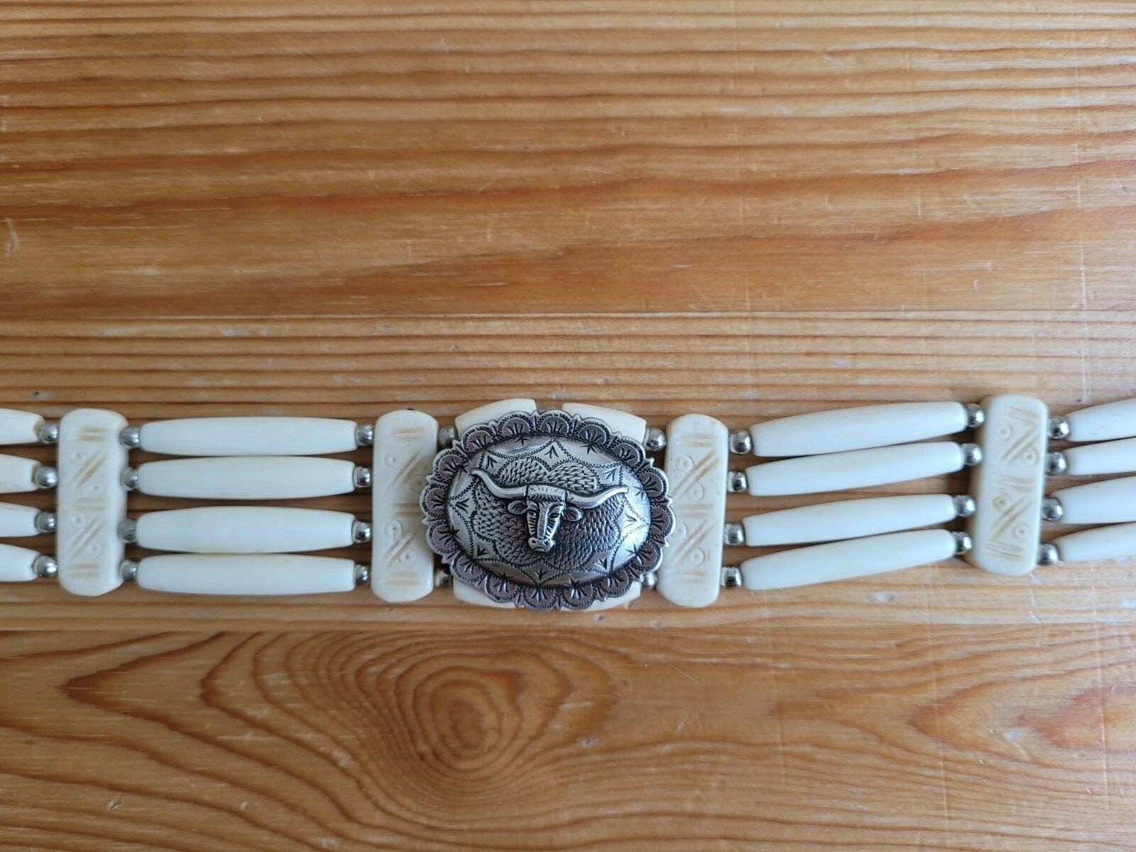 Western Buffalo Bone Hat Band Fit Cowboy Hatband Hat Band Silver ...